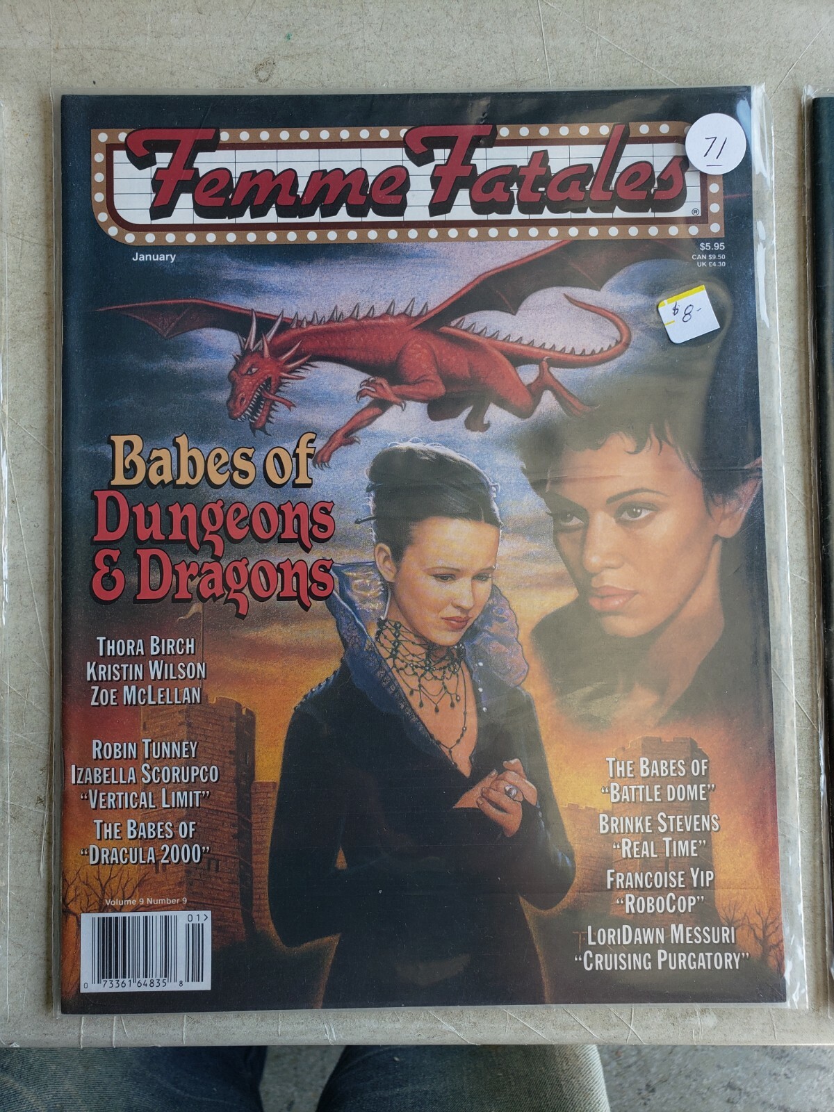 Femme Fatales Magazine Thora Birch Kristen Wilson Vol. 9 No. 9 January ...