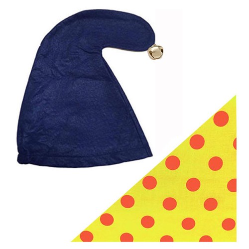 Noddy Hat w/ Bell & Scarf Gnome Children's TV Fancy Dress Costume ...