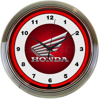 Honda Racing Neon Clock - Powersports - Motocross - Supercross - MotoGp ...