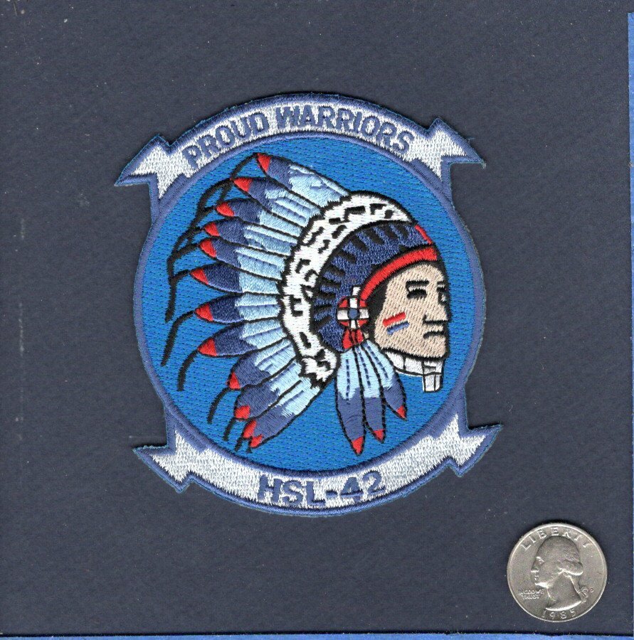 HSL-42 PROUD WARRIORS US NAVY SH-60 SEAHAWK Helicopter Squadron Jacket ...