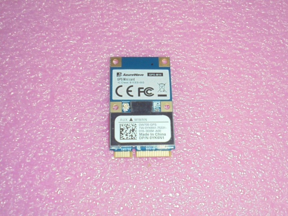 0YK6N1 DW705 Dell 1110 Wireless GPS Mini Card YK6N1 Laptop Wireless ...
