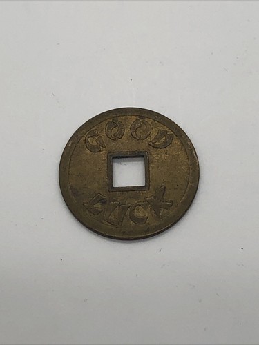 China/Japan Square Holed Good Luck Token Chinese/Japanese Coin Cut Out ...