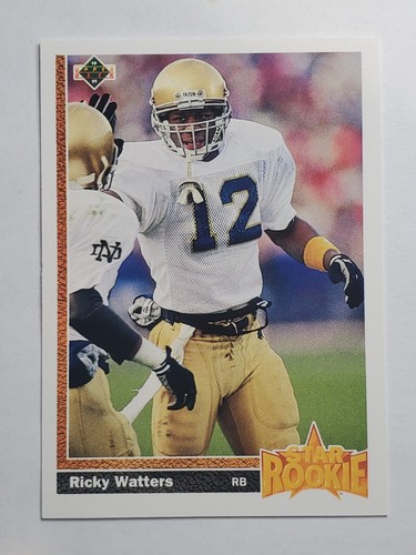 1991 Upper Deck #9 Ricky Watters RC!!! San Francisco 49ers ROOKIE!!! | eBay