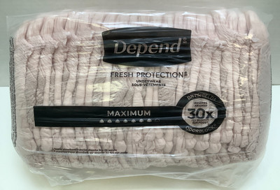 Depend Fresh Protection Women's Underwear, Small, 22ct Free Shipping ...