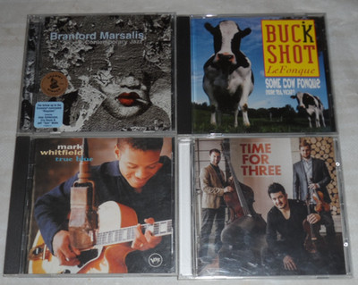 Branford Marsalis 4 CD Lot Contemporary Jazz MARK WHITFIELD TRUE BLUE ...