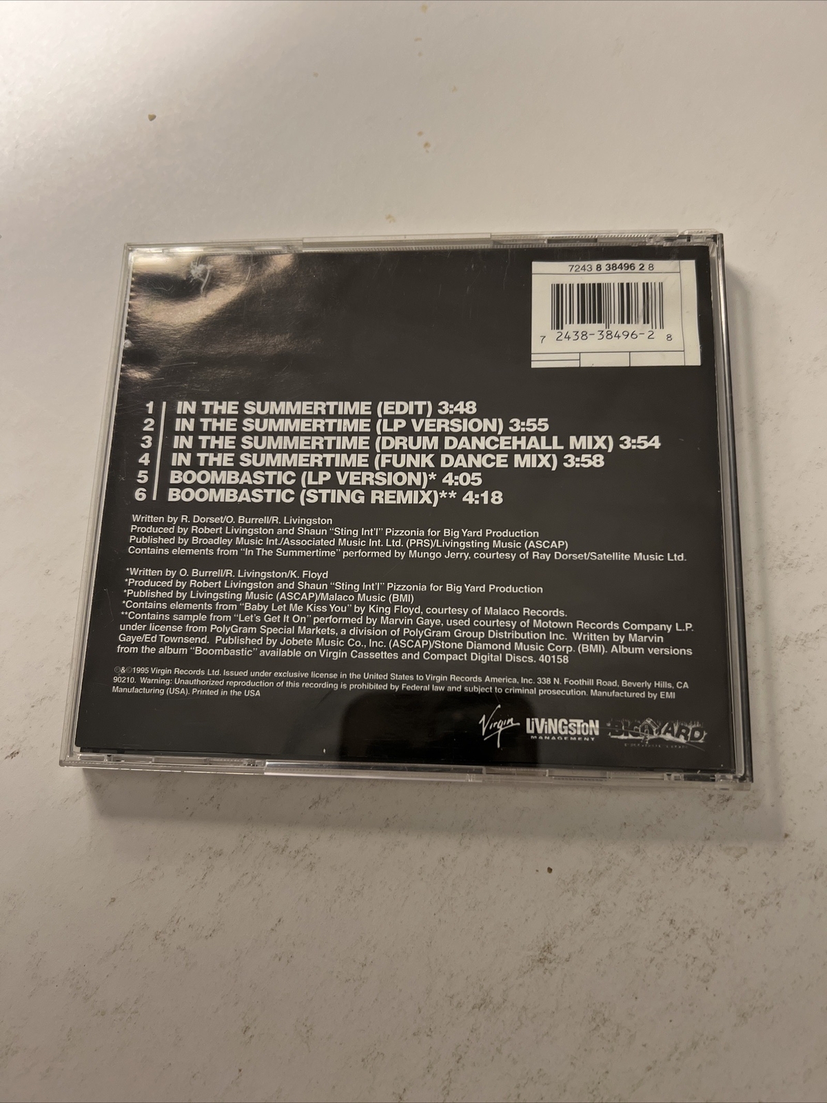 Boombastic [EP] by Shaggy (CD, Jun-1995, Virgin) 724383849628| eBay