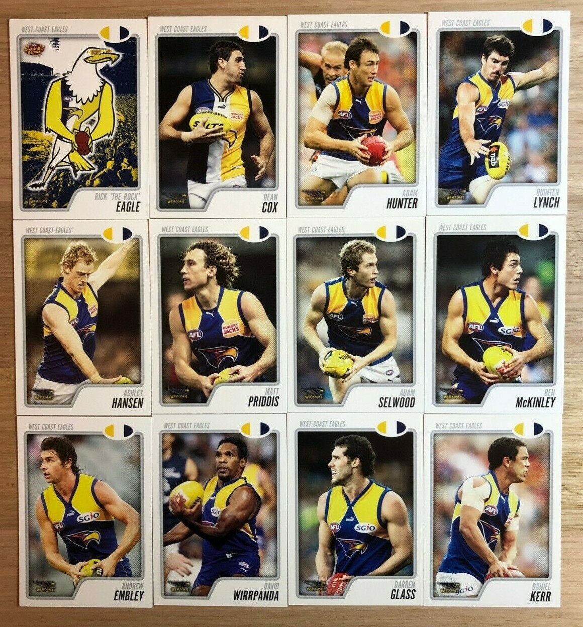 Herald Sun 2009 AFL Footy Cards - WEST COAST Team Set - Grab your team ...
