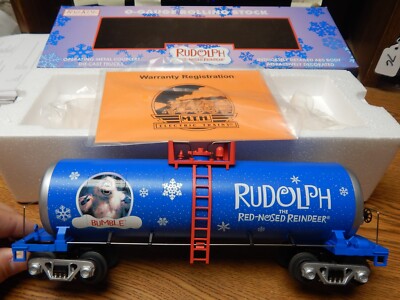 RAIL KING 30-73236 RUDOLPH THE RED NOSE REINDEER BUMBLE TANK CAR NIB ...