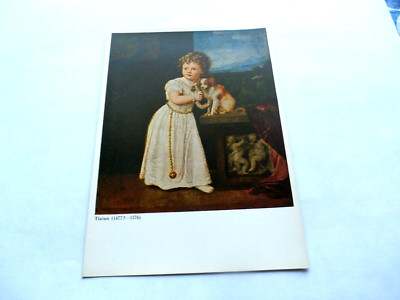 VINTAGE POSTCARD TIZIAN (1477?-1576) DAUGHTER OF ROBERTO STROZZI. NO ...
