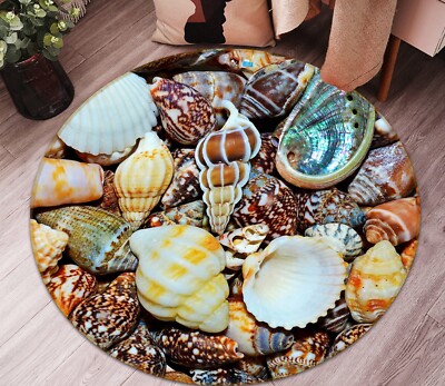 3D Colorful Shells O3597 Game Rug Mat Round Elegant Photo Carpet Mat ...