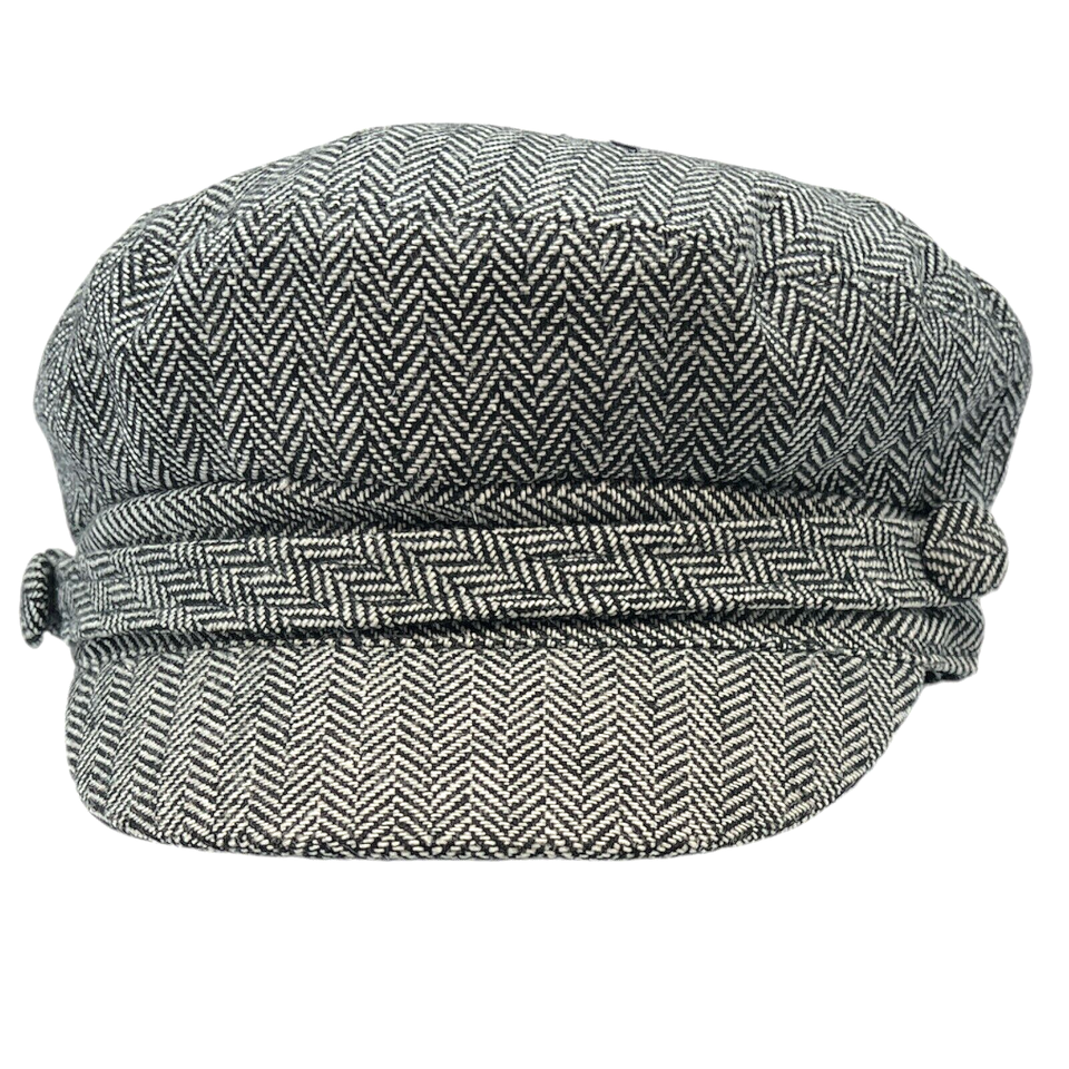 Fiddler Breton Cap Hat Herringbone Greek Fisherman Sailor Barge Mens ...