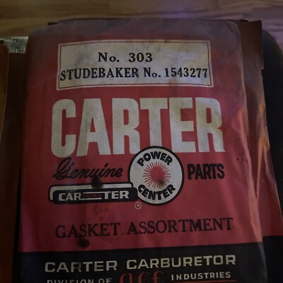1957-1961 Studebaker WCFB Carter Carb. NOS Gasket Set 1543277 | eBay