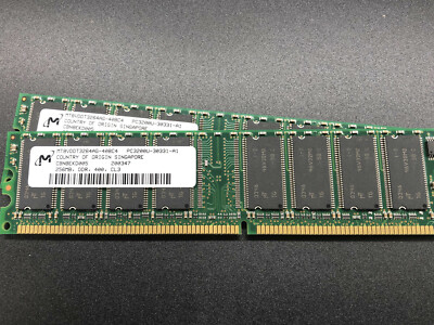 512MB Kit - 2x 256MB DDR PC3200U Memory RAM Module | eBay