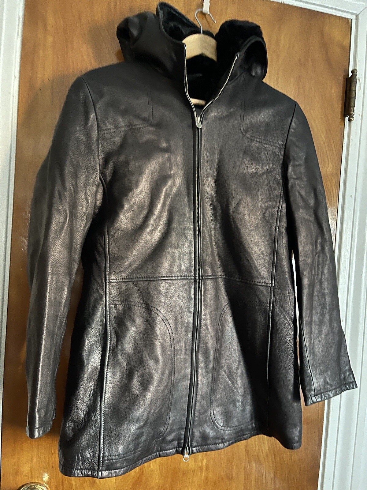 Vintage Wilson Leather Hooded Jacket Women’s Size M - Gem