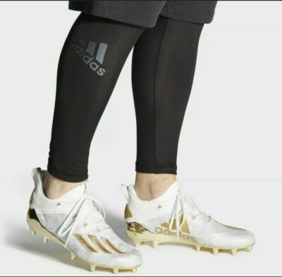 Adidas Adizero New Reign Young King White Gold Chrome Football Cleats ...