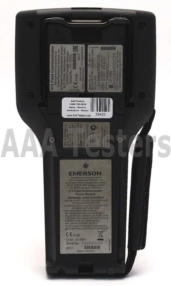 HART 475 Field Communicator 475FP1EKLUGMT V3.9 Emerson 475 w/ Hart ...