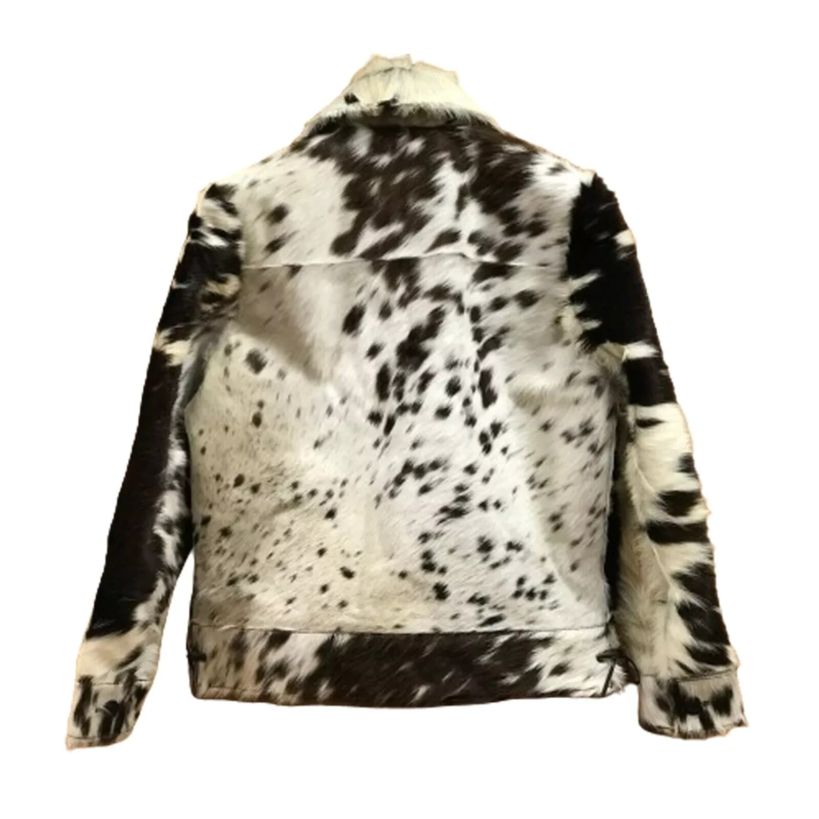 Woman Cowhide Jacket Real Hair On Hide Animal Print Pony Skin Jacket | eBay