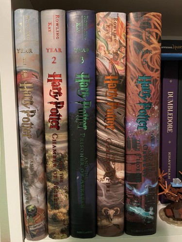 Harry Potter Illustrated 1-5 Book Collection Set Lot Jk Rowling Jim Kay ...