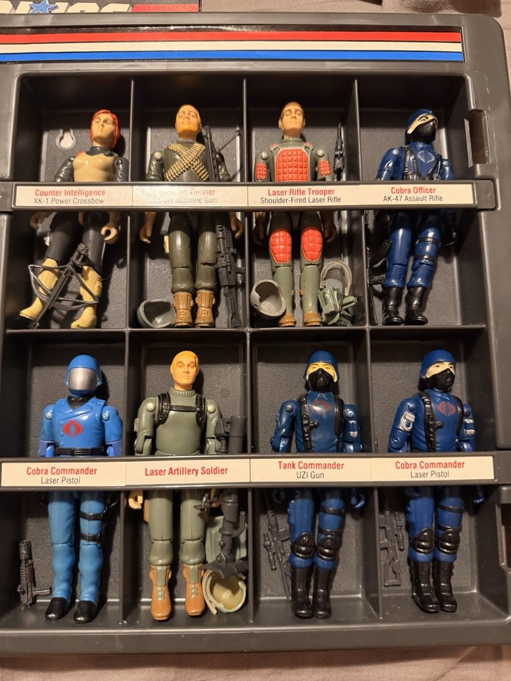 1982 GI Joe Lot ARAH Collector Case straight arm file cards | eBay