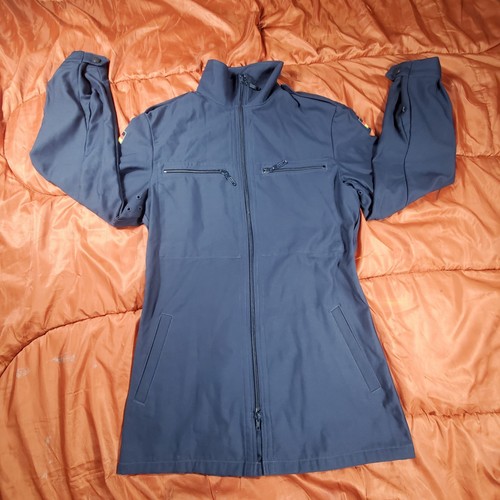 Vintage German Military Jacket Mens Medium Navy Deck Full Zip ...