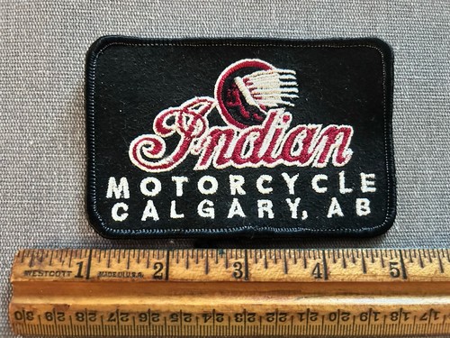 Rare Indian Motorcycle Calgary Alberta Canada Dealer Jacket Vest Patch ...