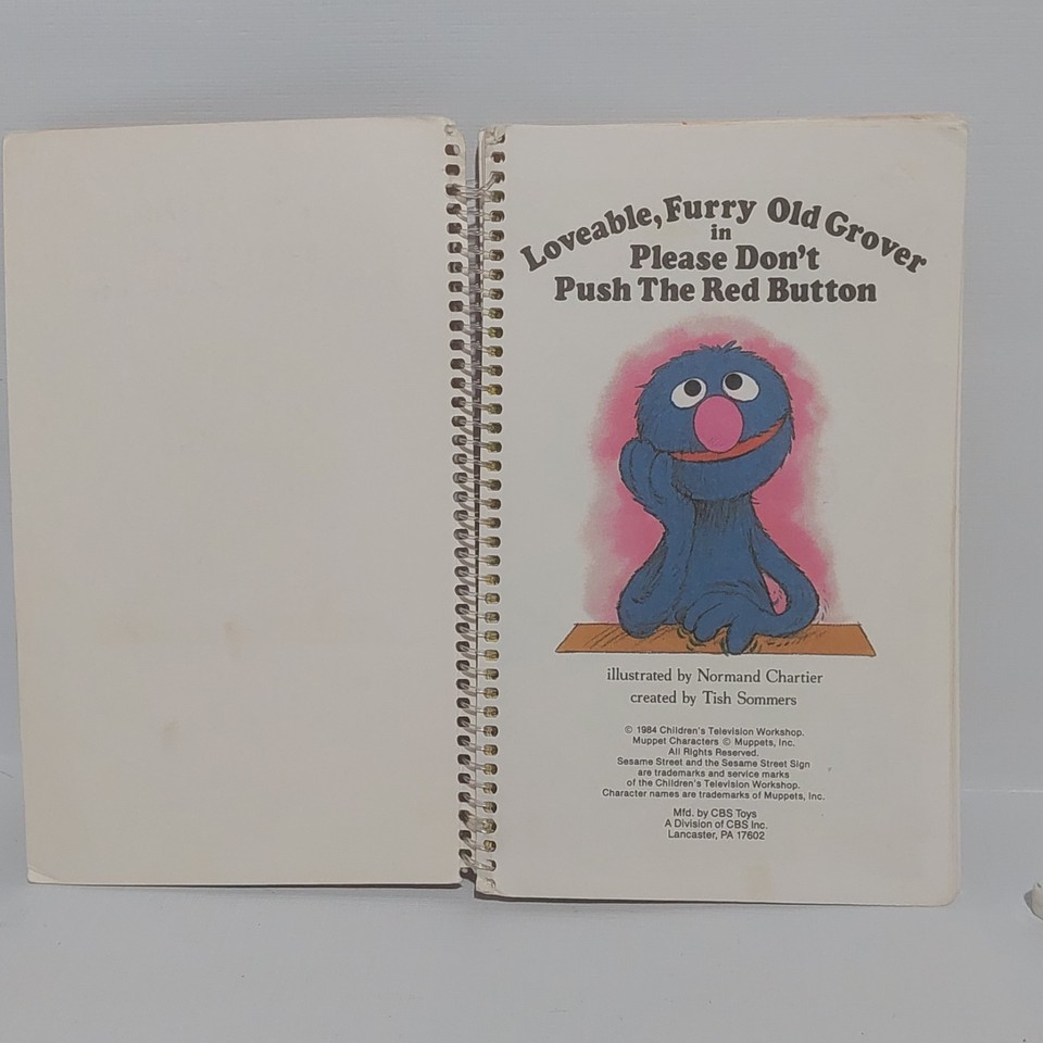 Child Guidance Talk ‘N Play Sesame Street Loveable.. Old Grover 1984 ...