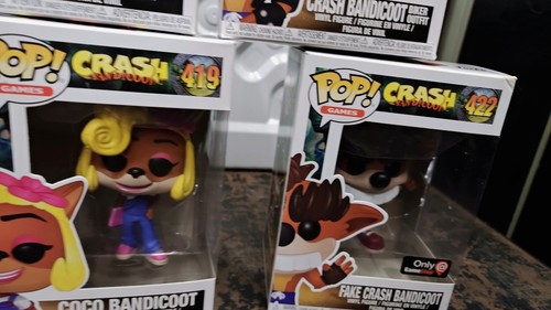Funko Pop! Games Coco & Fake Crash Bandicoot Vinyl Figures Set Lot4 | eBay