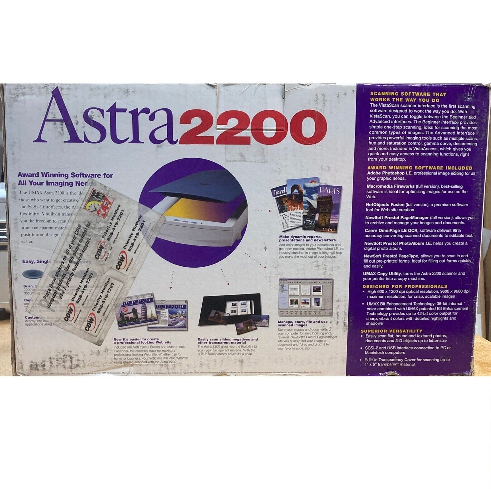 Umax Astra 2200 Flatbed Scanner for sale online | eBay