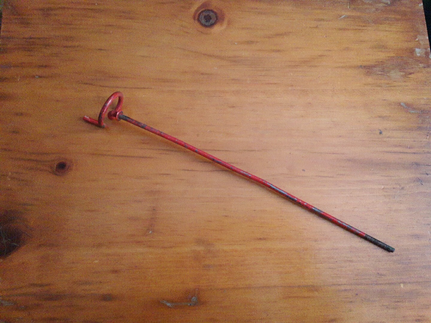 Vintage Toy Part Metal Rod 11.5" Long Fire Truck Toy Part ? Red Paint ...