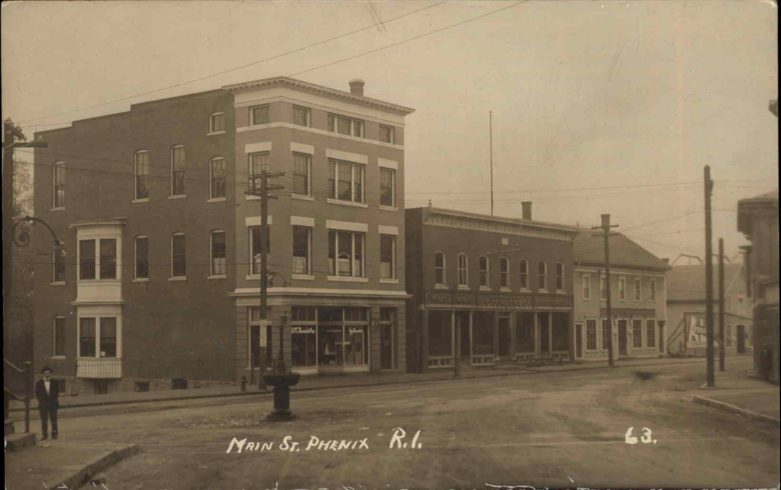 Phenix West Warwick Rhode Island RI Main St. c1910 Real Photo Postcard | eBay