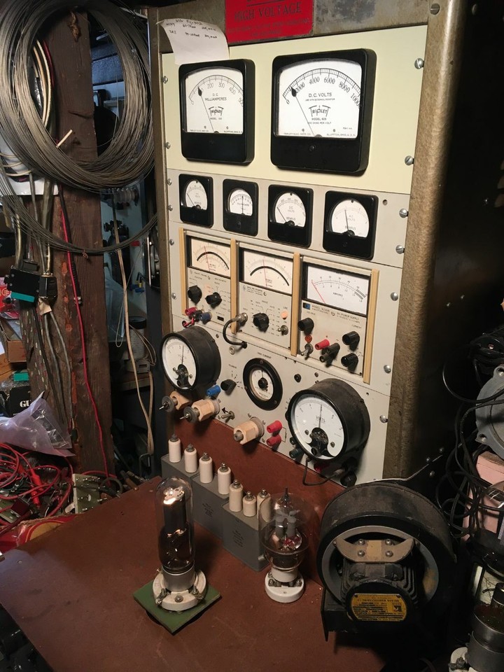 AMPEREX 845 TUBES JAN-CEP-845 VT43 TESTED EXCELLENT, 3 BEAUTIFUL 1944 ...