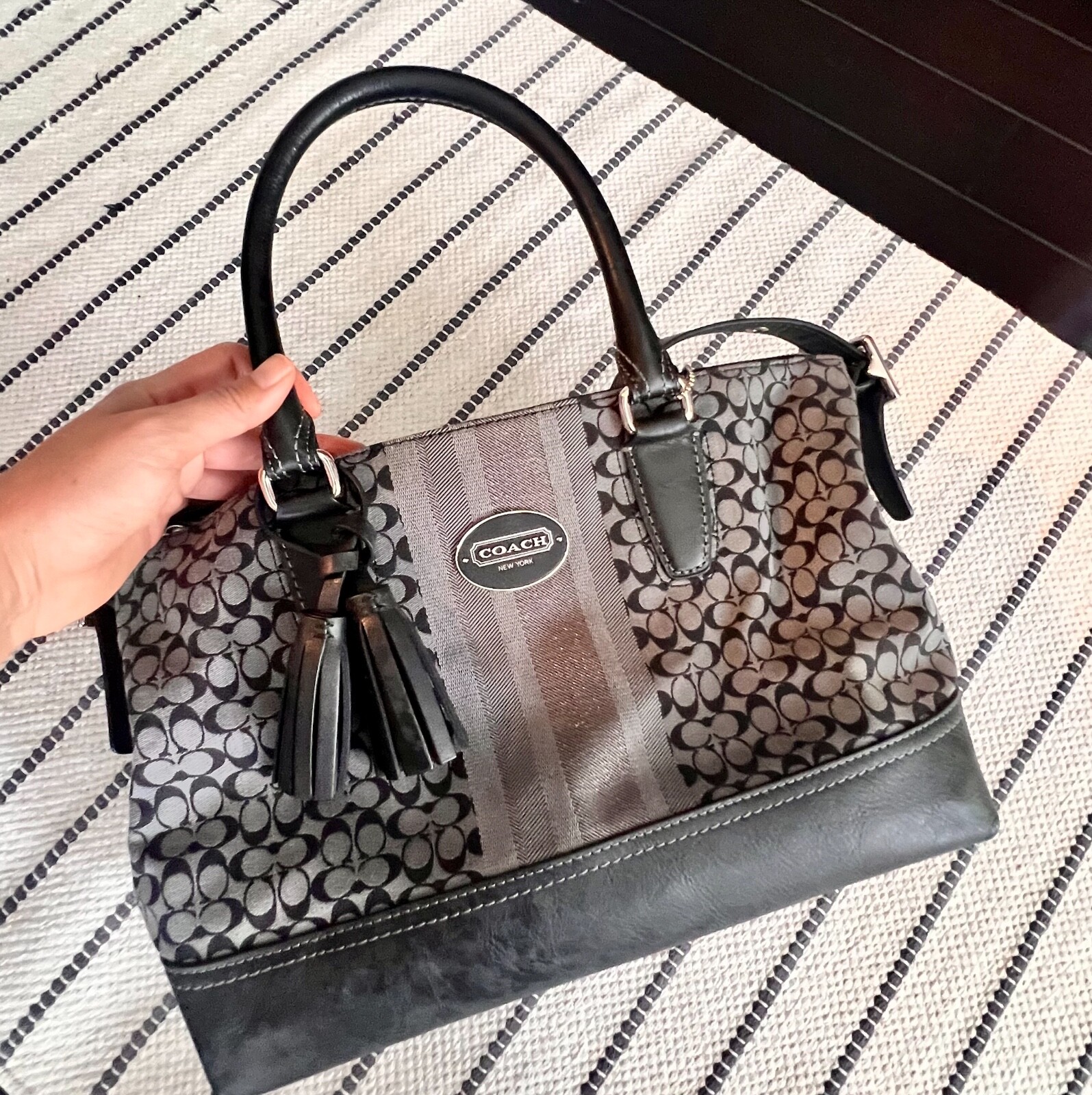 COACH SIGNATURE LEGACY MOLLY CONVERTIBLE SATCHEL - Gem