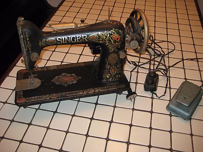 Sewing Machines - Vintage Singer Red Eye