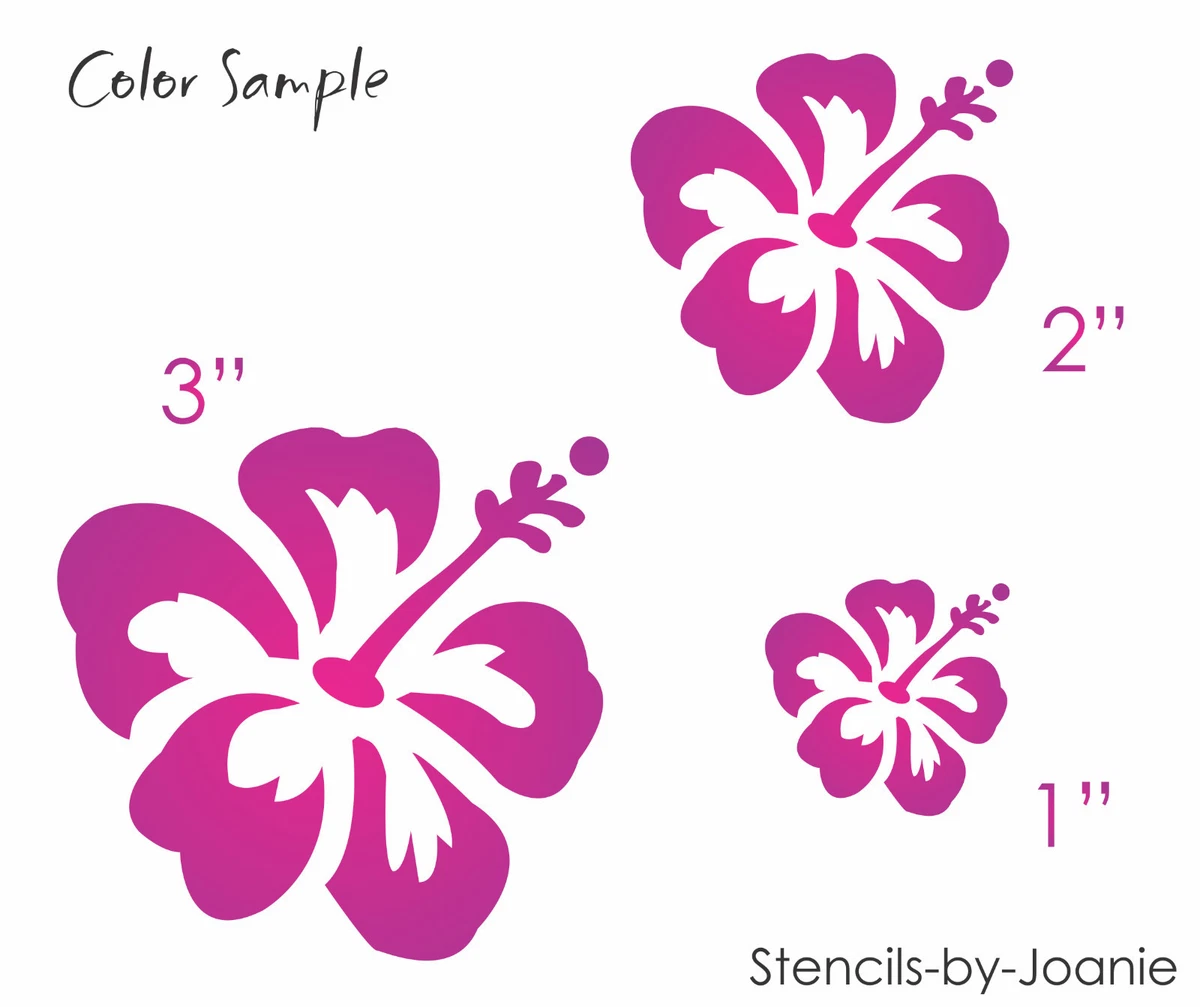 Aloha Flower Stencil