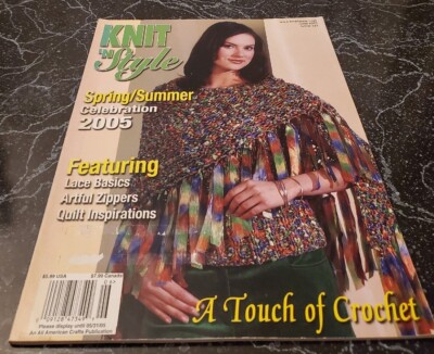 CL23 KNIT 'N STYLE MAGAZINE, JUNE 2005 ISSUE 137 | eBay