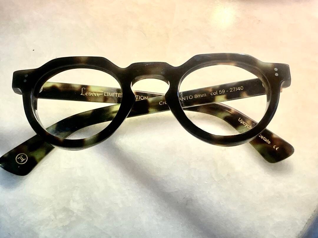 Lesca LUNETIER Crown Panto 8mm 59-27/40 Eyeglasses Limited Lesca LUNETIER Crown Panto 8mm 59-27/40 Eyeglasses Limited