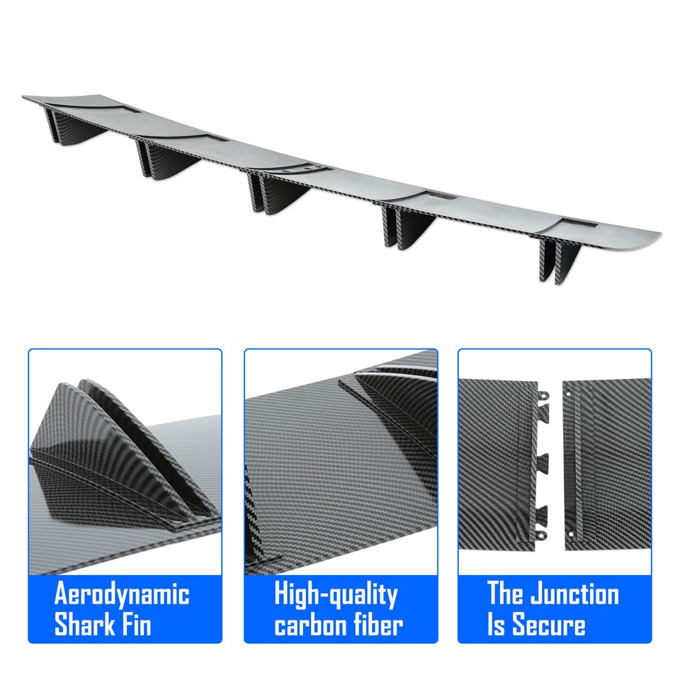 2010-2020 Ford Fusion Rear Bumper Lip Diffuser For Ford Fusion 10 Shark ...