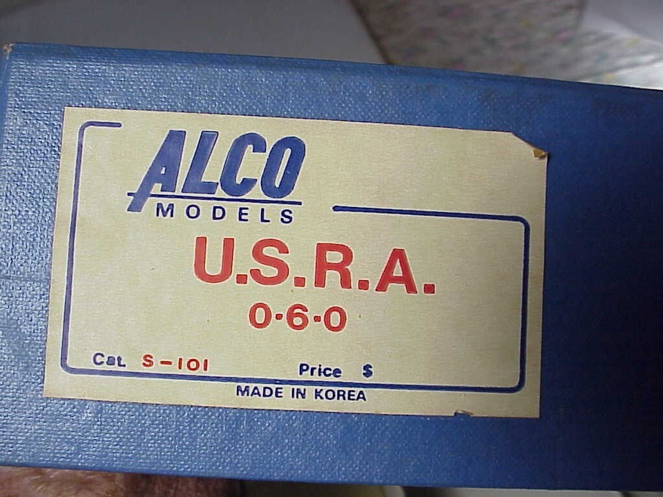 ALCO 0-6-0 USRA RUNS FINE CREW COAL LOAD CAT#S-101 MADE IN KOREA NICE ...