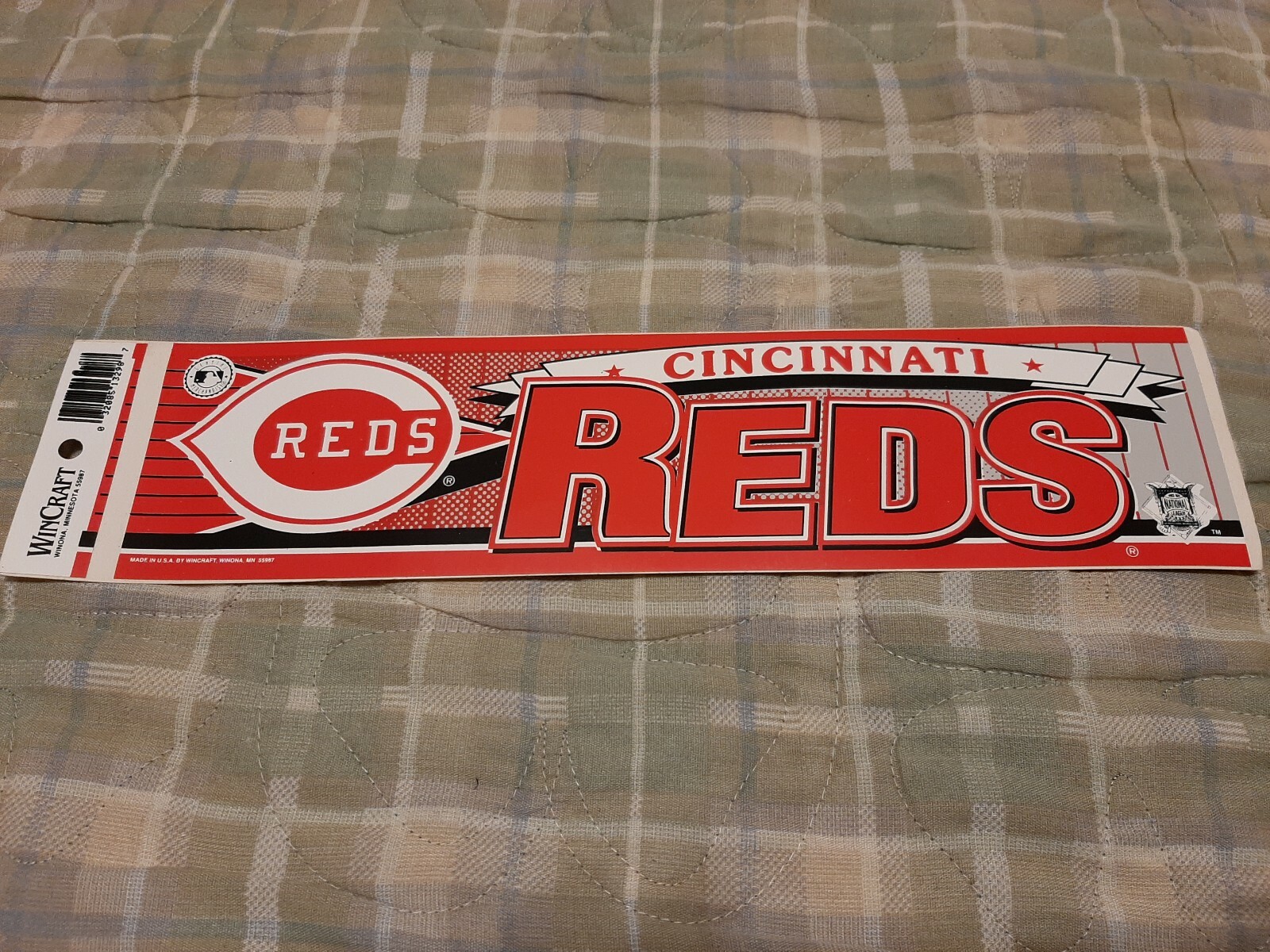 CINCINNATI REDS Vintage Team Bumper Sticker (1990's) Decal Strip | eBay