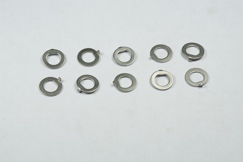 Lot of 10 Key Lock Washer D-Style Keyway 1/4" ID #10 13/32" OD 1/32 ...