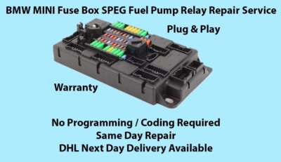 MINI R55 R56 R57 R58 R59 R60 R61 Fusebox SPEG Fuel Pump Relay Repair ...