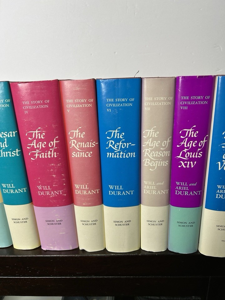 The Story of Civilization Will & Ariel Durant Complete 11 Vol Book Set ...