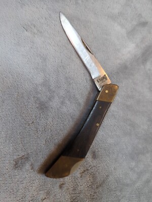 EDGE MARK JAPAN FORESTER LOCK BACK WOOD HANDLES KNIFE | eBay