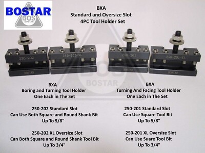 BOSTAR New Listing BXA Tool Post Tool Holder 4PC Set For Lathe | eBay