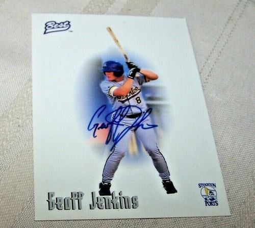GEOFF JENKINS 1996 BEST AUTOGRAPHED SIGNED AUTO BASEBALL CARD 96 ROOKIE ...