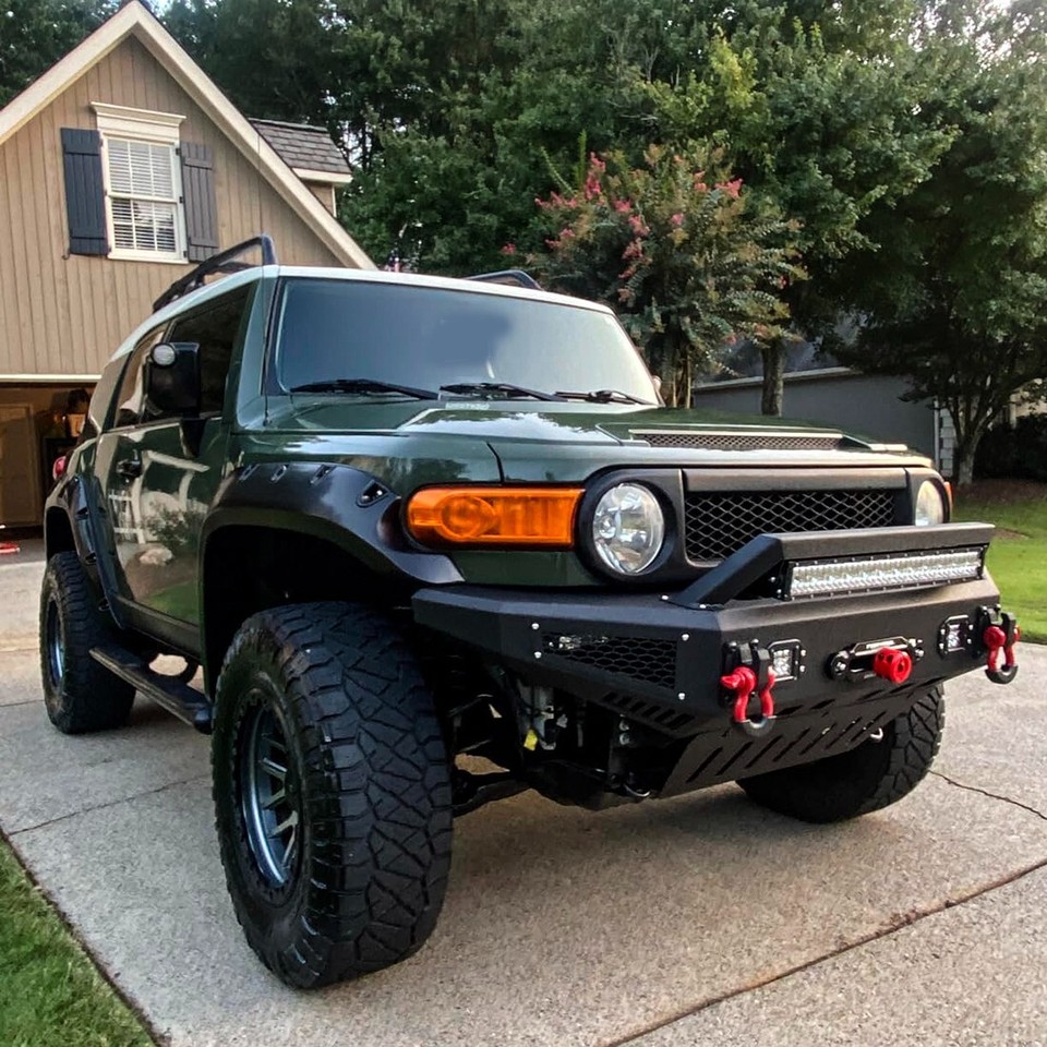 Vijay For 2007-2014 1st Gen FJ Cruiser Front Bumper w/Winch Plate ...