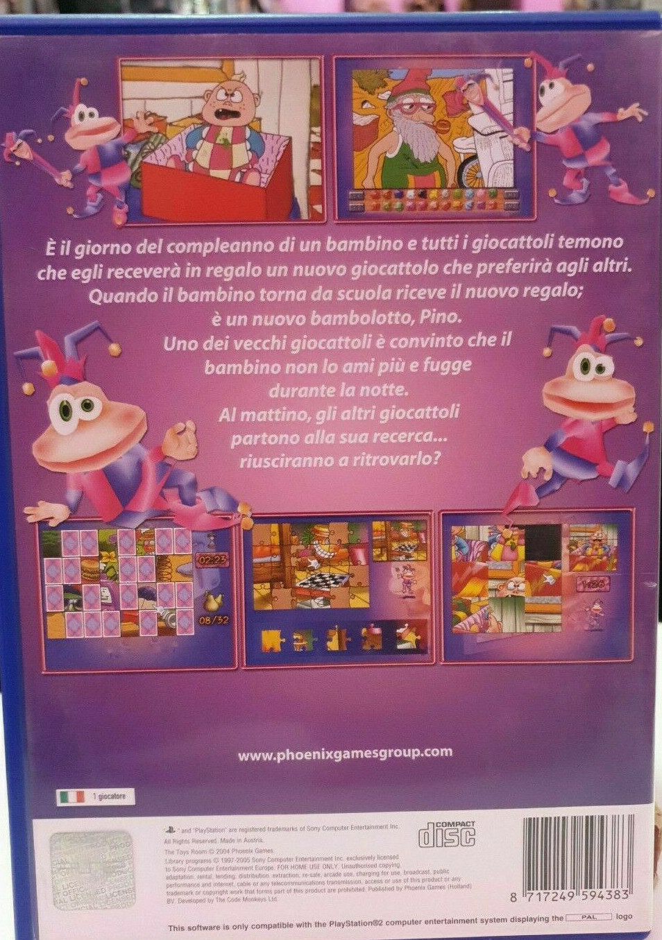 PlayStation 2 PS2 - THE TOYS ROOM - Nuovo sigillato Phoenix Games PAL ...