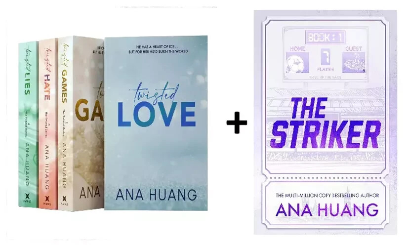 Twisted 4 Book Set + The Striker by Ana Huang, Paperback Free Shipping ...