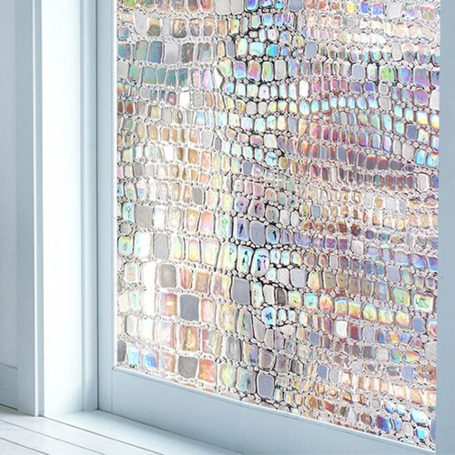 Static Cling Window Films Rainbow Color Frosted Glass Sticker Privacy ...