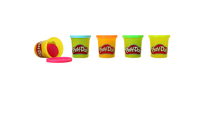 Neon 5 pack Play Doh Green, Yellow, Pink, Blue, and Orange | eBay